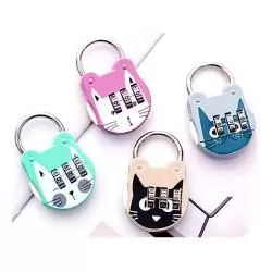Ofertas en Candado Con Clave Gato Para Equipaje Maletas Mochilas