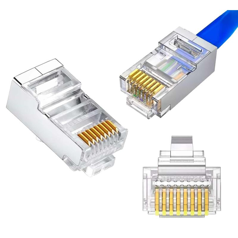 Ofertas en Conector Red RJ45 Metal Terminal Blindado Categoria 6 CAT6