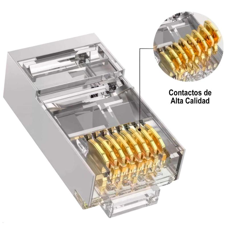 Ofertas en Conector Red RJ45 Metal Terminal Blindado Categoria 6 CAT6