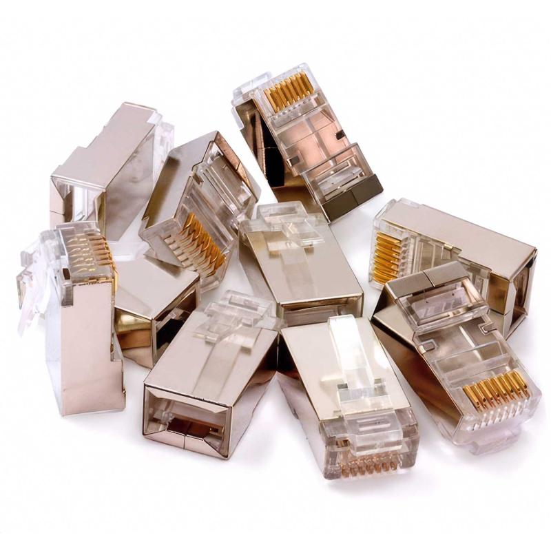 Ofertas en Conector Red RJ45 Metal Terminal Blindado Categoria 6 CAT6
